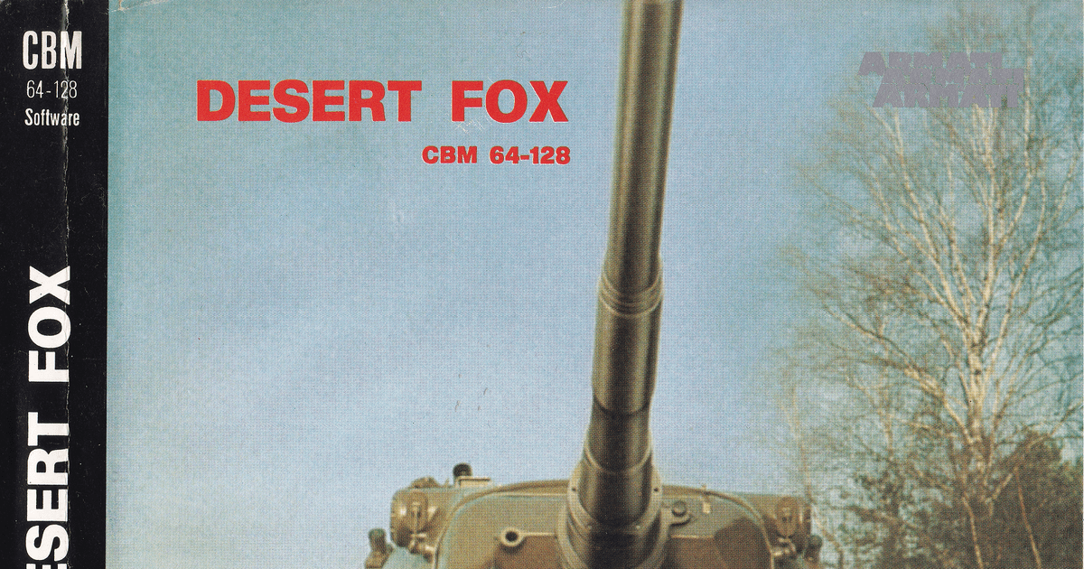 Desert Fox | Video Game | VideoGameGeek