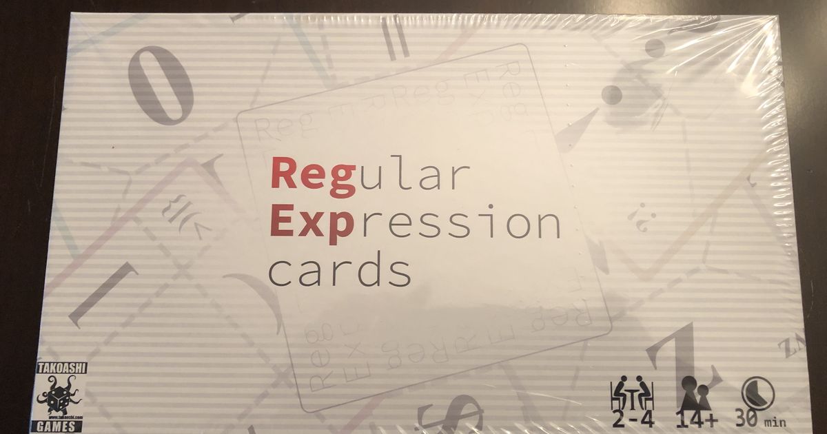 Regular Expression cards | Board Game | BoardGameGeek