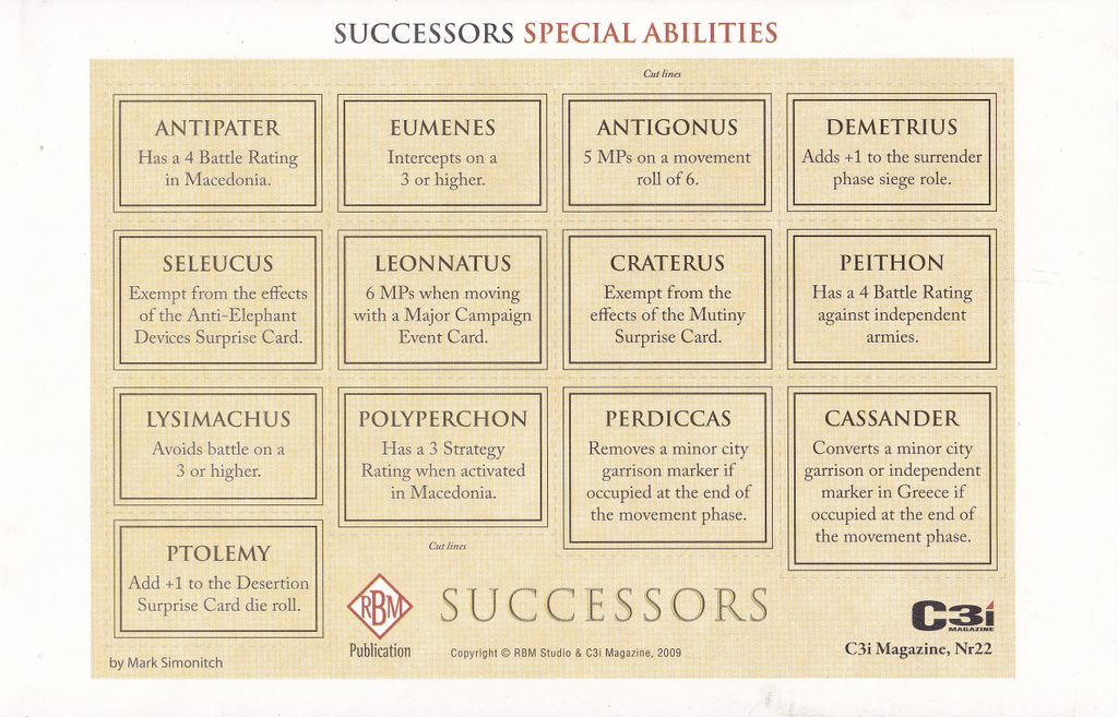 Special Abilities in Successors | Successors: The Battles for Alexander ...