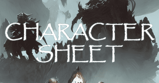 Age of Adventure RPG - Character Sheet | RPG Item | RPGGeek