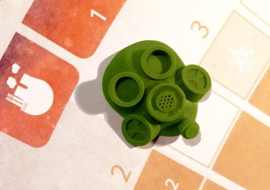 CO₂: Second Chance – Gas mask first player marker | Board Game ...