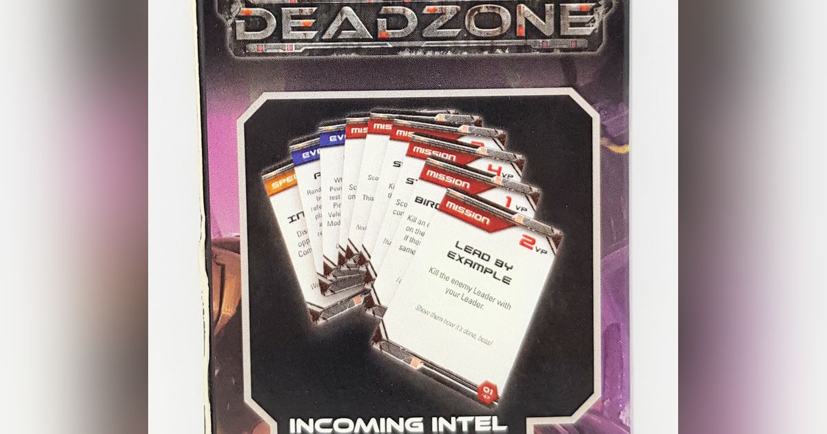 Deadzone: Incoming Intel Deck | Board Game | BoardGameGeek