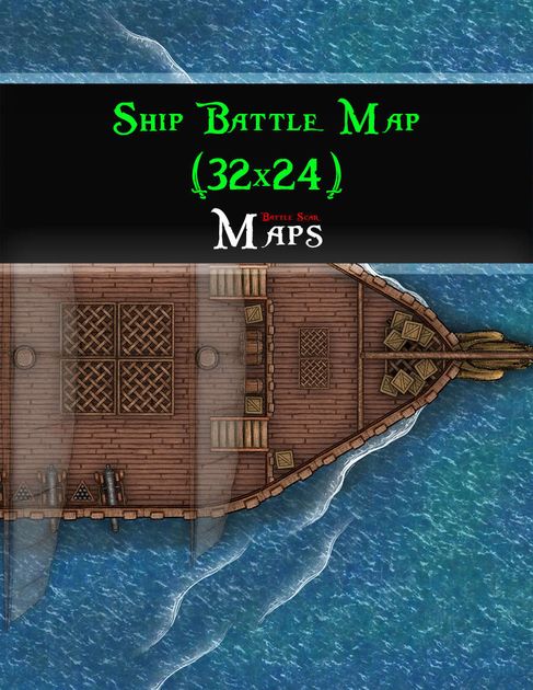 Ship Battle Map (32x24) | RPG Item | RPGGeek