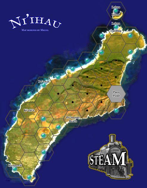 Ni'ihau - A Solitaire map for Steam | Ni'ihau: A Solitaire map for ...