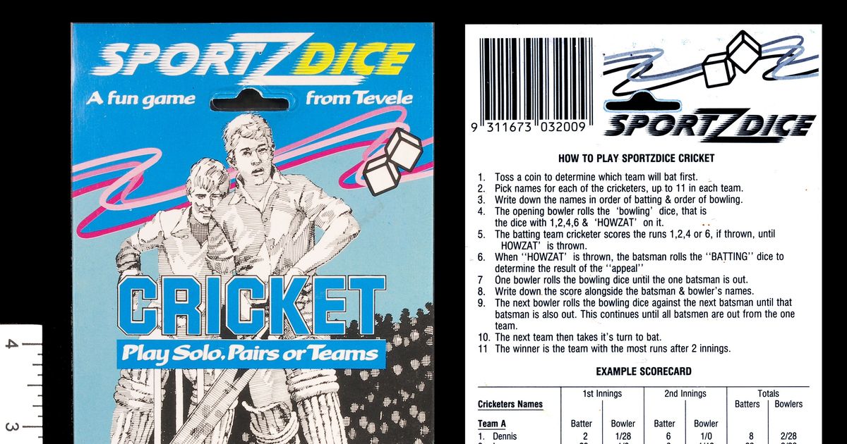 Sportz Dice Cricket | Board Game | BoardGameGeek