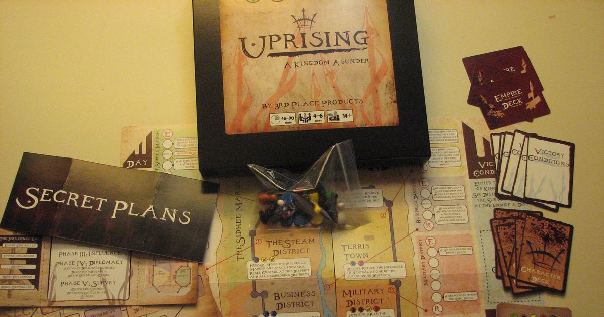 Uprising: A Kingdom Asunder | Board Game | BoardGameGeek