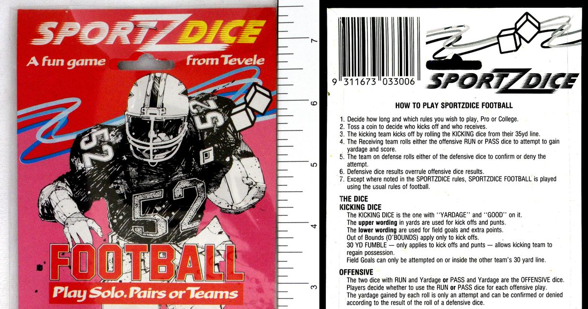 Sportz Dice: Football | Board Game | BoardGameGeek