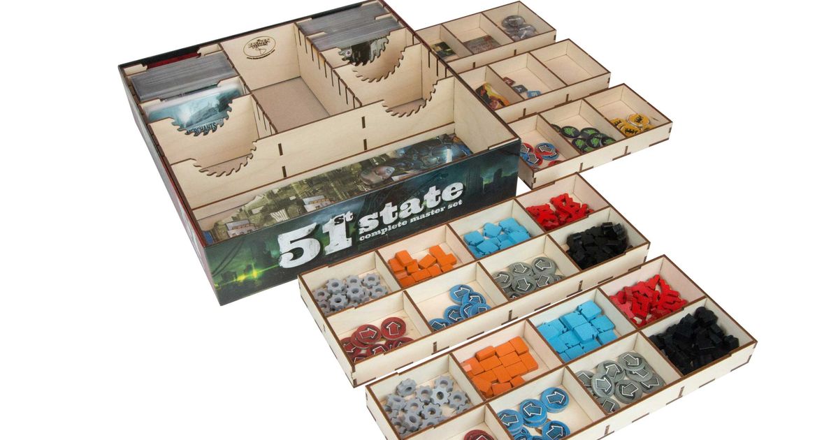 51st State: Master Set – Broken Token Organizer | Board Game Accessory ...