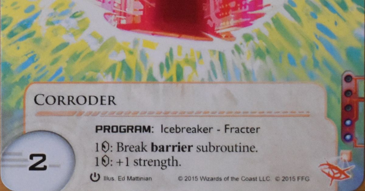 Android: Netrunner – Alternate Art Corroder | Board Game Accessory ...