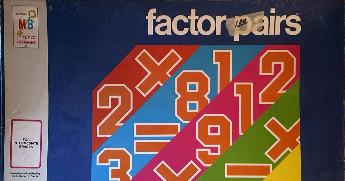 factor pairs | Board Game | BoardGameGeek