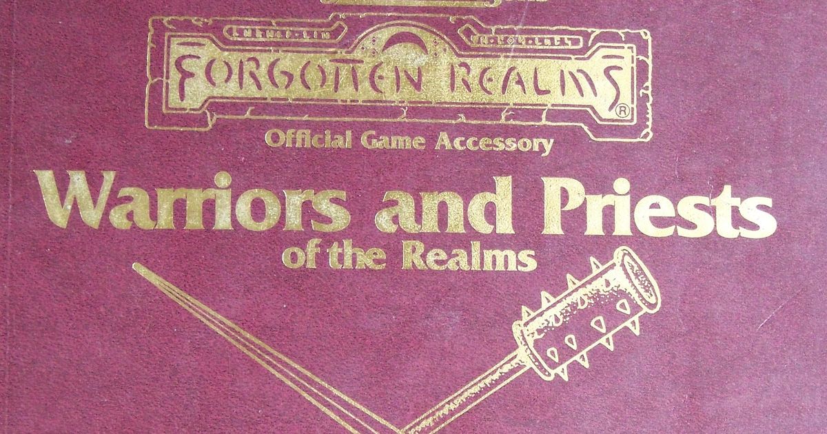 Warriors and Priests of the Realms | RPG Item | BoardGameGeek