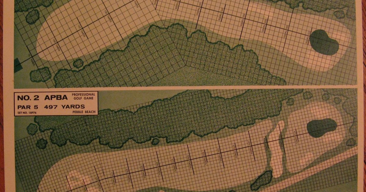 APBA Professional Golf: Pebble Beach | Board Game | BoardGameGeek