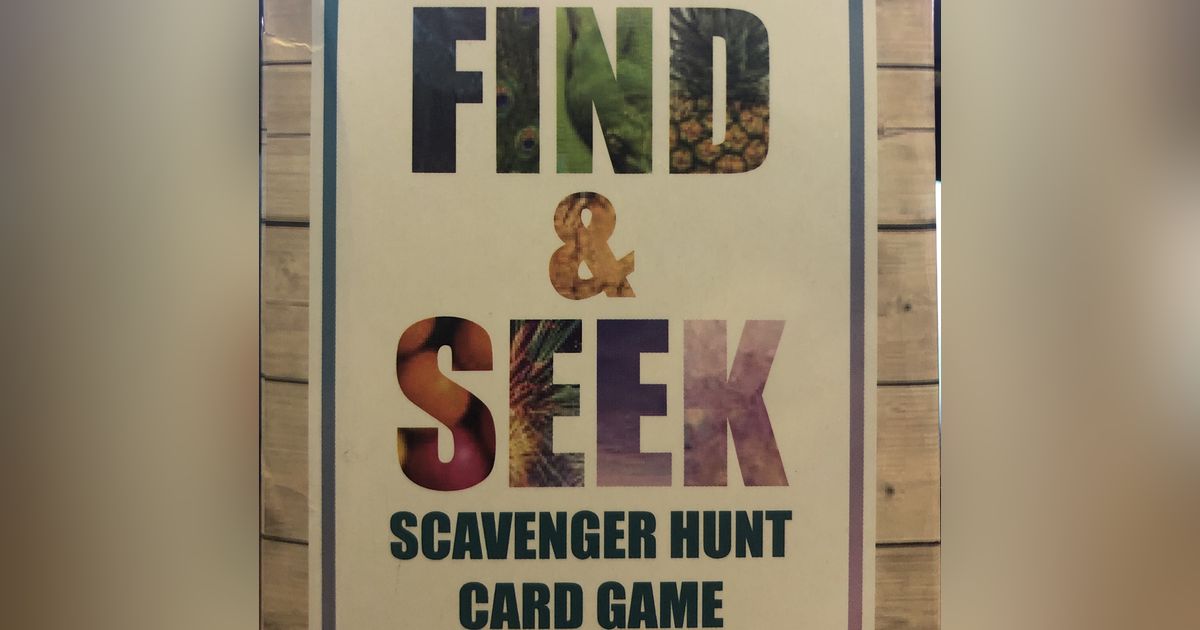 Find & Seek Scavenger Hunt Card Game | Board Game | BoardGameGeek