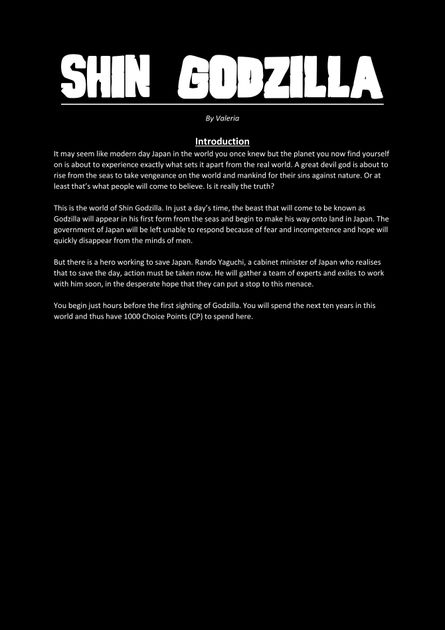 Shin Godzilla | RPG Item | RPGGeek