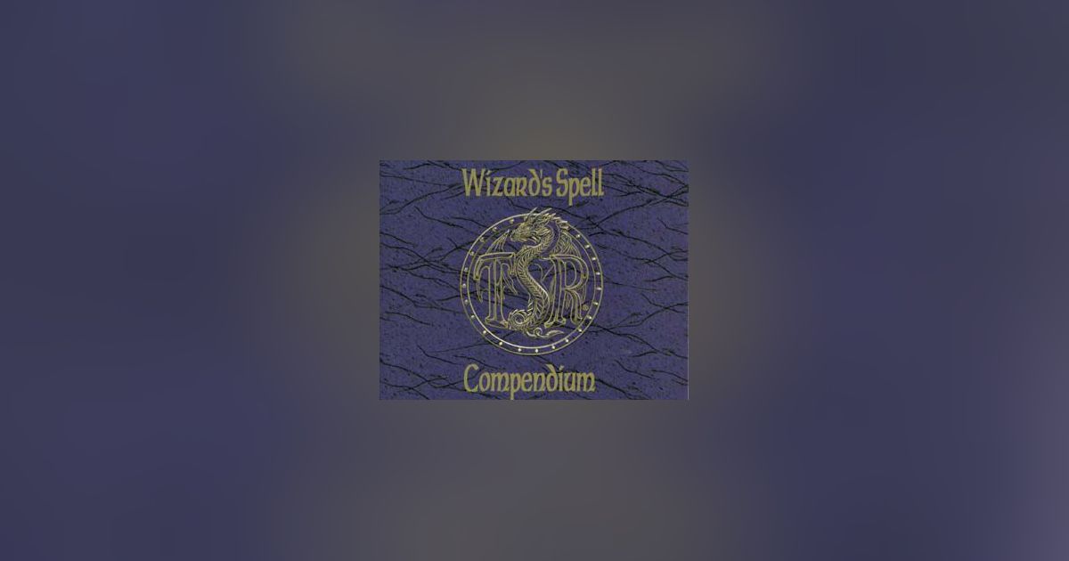 Wizard's Spell Compendium (Volume One) | RPG Item | RPGGeek