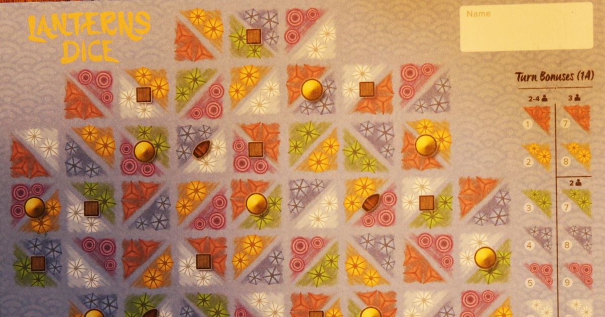Lanterns Dice: The Legendary Lakes | Board Game | BoardGameGeek
