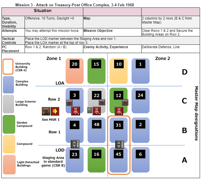 Hue City Campaign Map | Fields of Fire 2