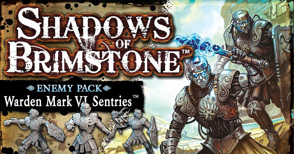 Shadows of Brimstone: Warden Mark VI Sentries Enemy Pack | Board Game ...