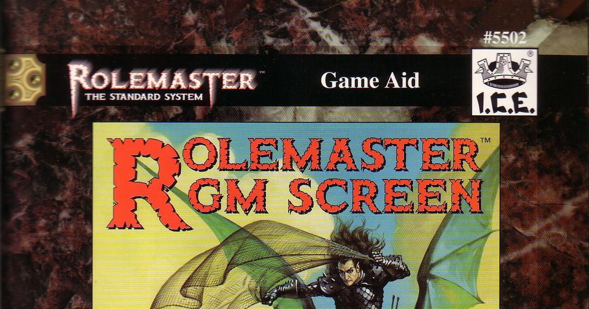 Rolemaster GM Screen (RMSS, 3rd Edition) | RPG Item | RPGGeek
