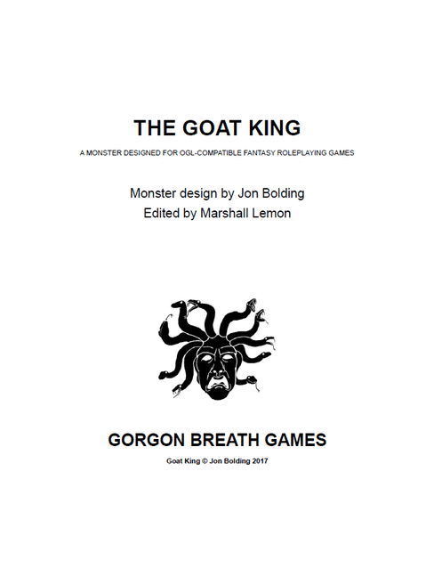 The Goat King | RPG Item | RPGGeek