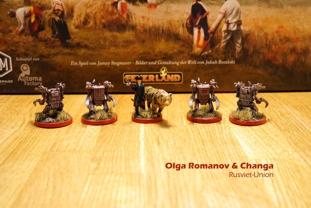 Scythe - Base game | Angie's painted miniatures | BoardGameGeek