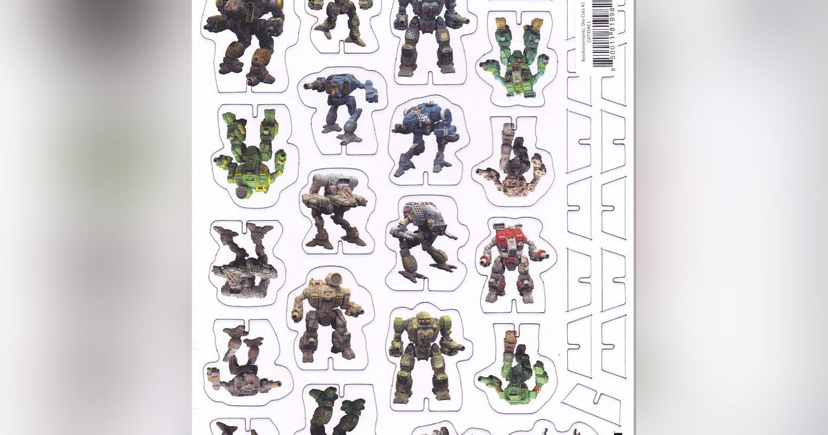 BattleTech: Reinforcements – Die-Cut Pack #1 | Board Game Accessory ...
