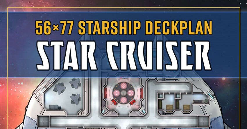 Starship Deckplan: Star Cruiser | RPG Item | BoardGameGeek