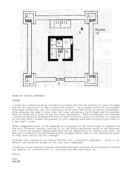 Ruins of Castle Grimstead | RPG Item | RPGGeek