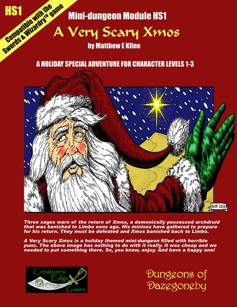 Mini-Dungeon Module HS1: A Very Scary Xmos | RPG Item | RPGGeek