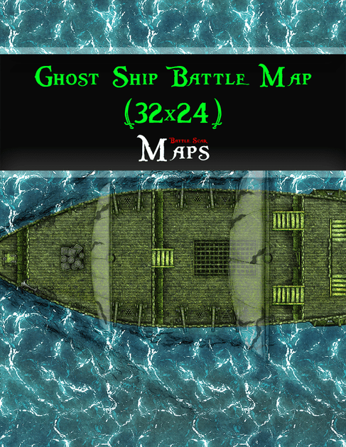 Ghost Ship Battle Map (32x24) | RPG Item | RPGGeek