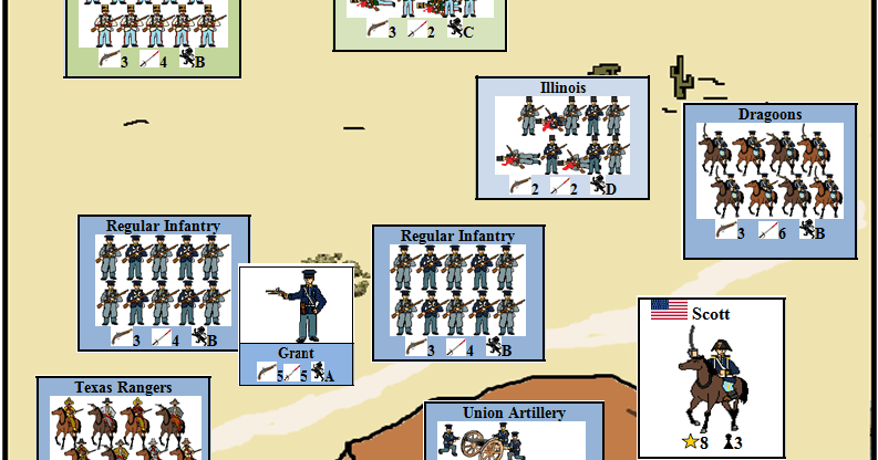 Mexico Ablaze: A Solitaire Game of the Mexican-American War (1846-1848 ...