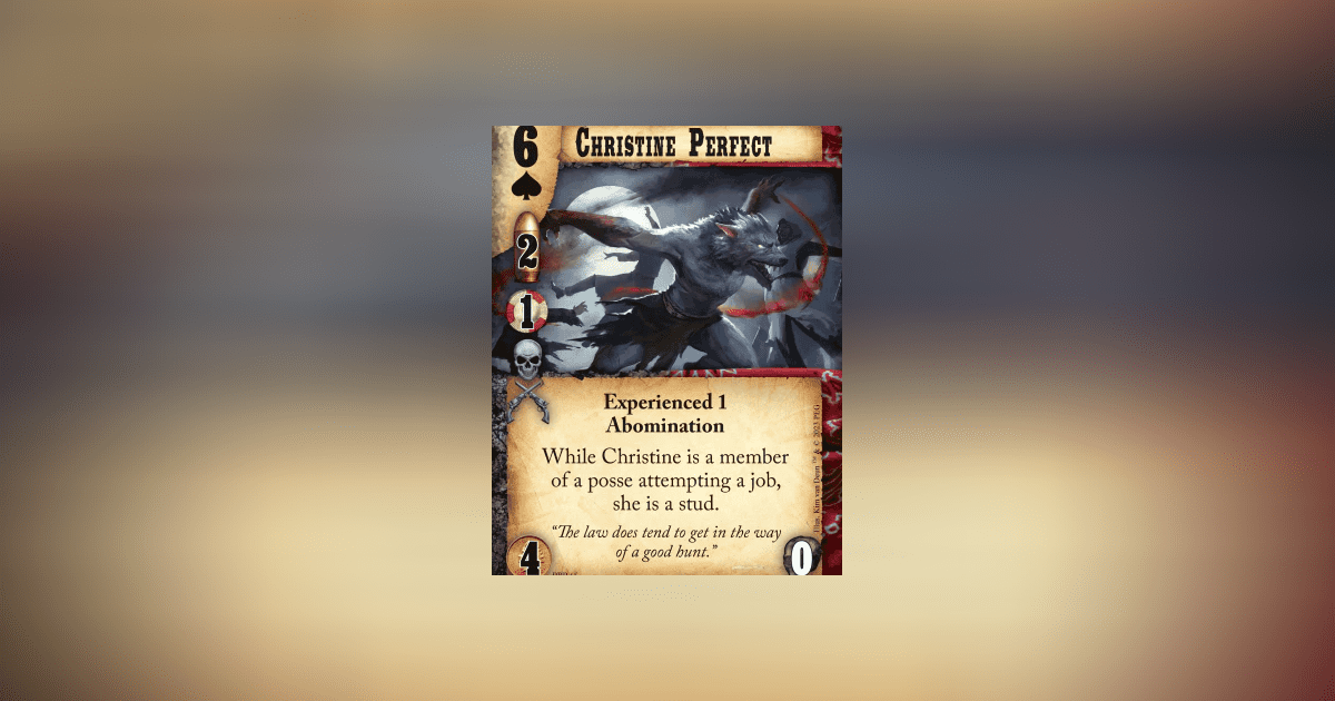 Doomtown: Christine Perfect Promo Card | Board Game | BoardGameGeek