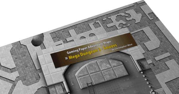 Gaming Paper Adventure Maps: Mega Dungeon 3 - Sewers | RPG Item | RPGGeek
