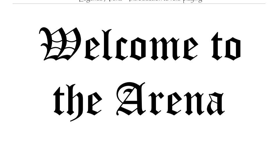 Welcome To The Arena Rpg Item Rpggeek