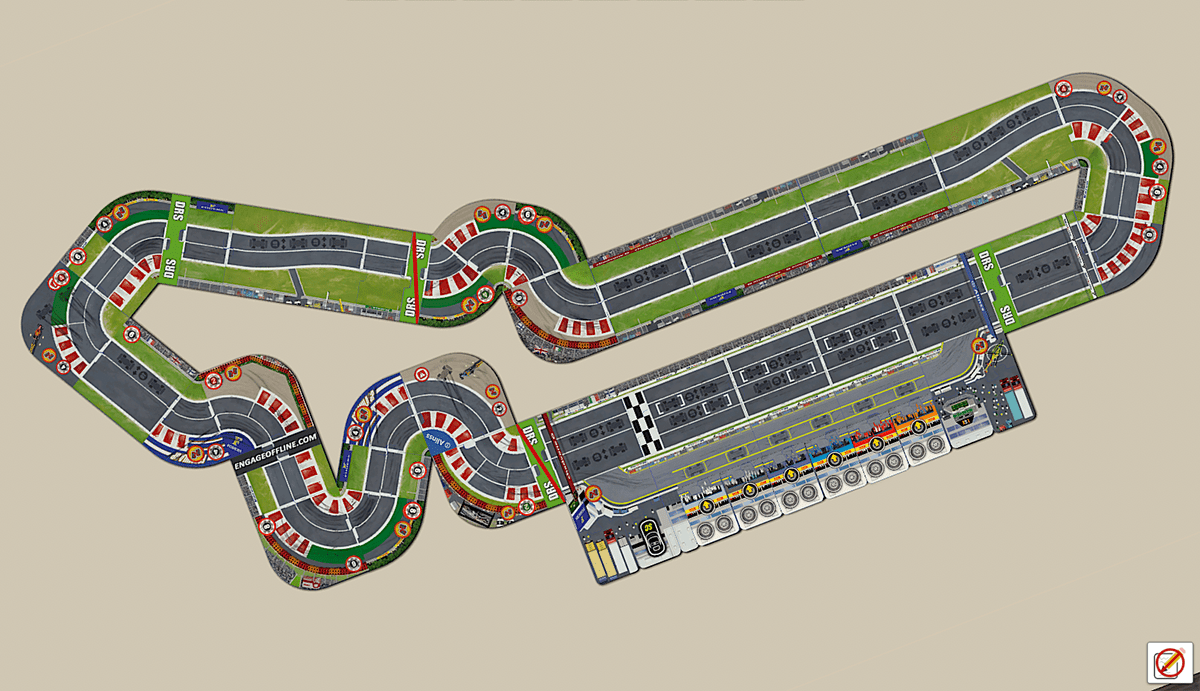 racetrack layout example