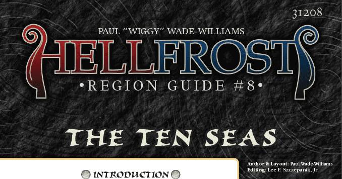 Hellfrost Region Guide #08: The Ten Seas | RPG Item | RPGGeek