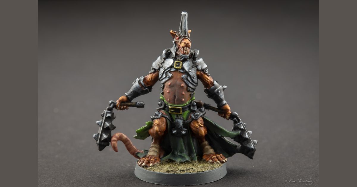 Massive Darkness: Ratling Warrior Boss | Don't Play Gray! | BoardGameGeek