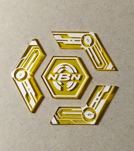 Android: Netrunner – NBN Click Tracker Acrylic Tokens | Board Game ...