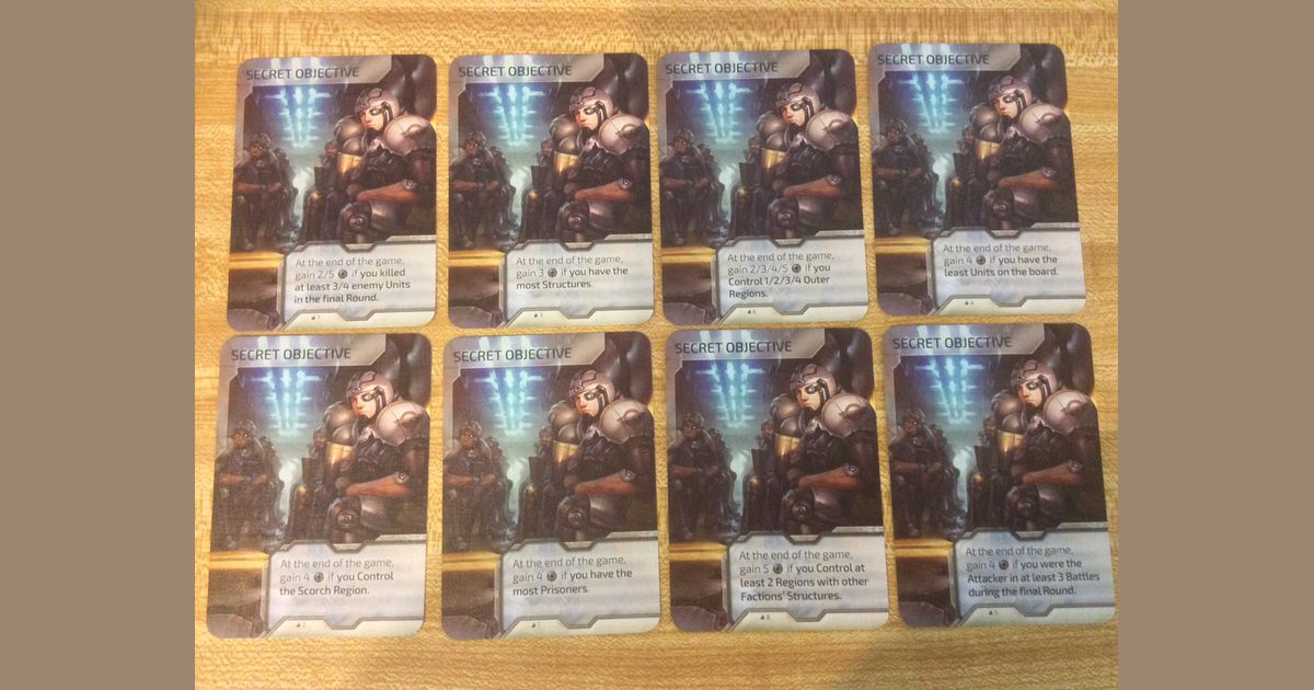 Secret Objectives Cards Rules | Cry Havoc: Secret Objective Promo Pack
