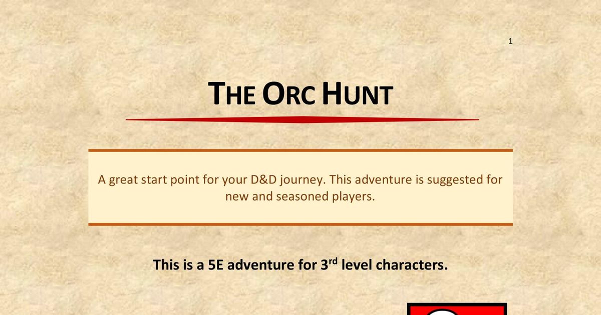 The Orc Hunt | RPG Item | BoardGameGeek