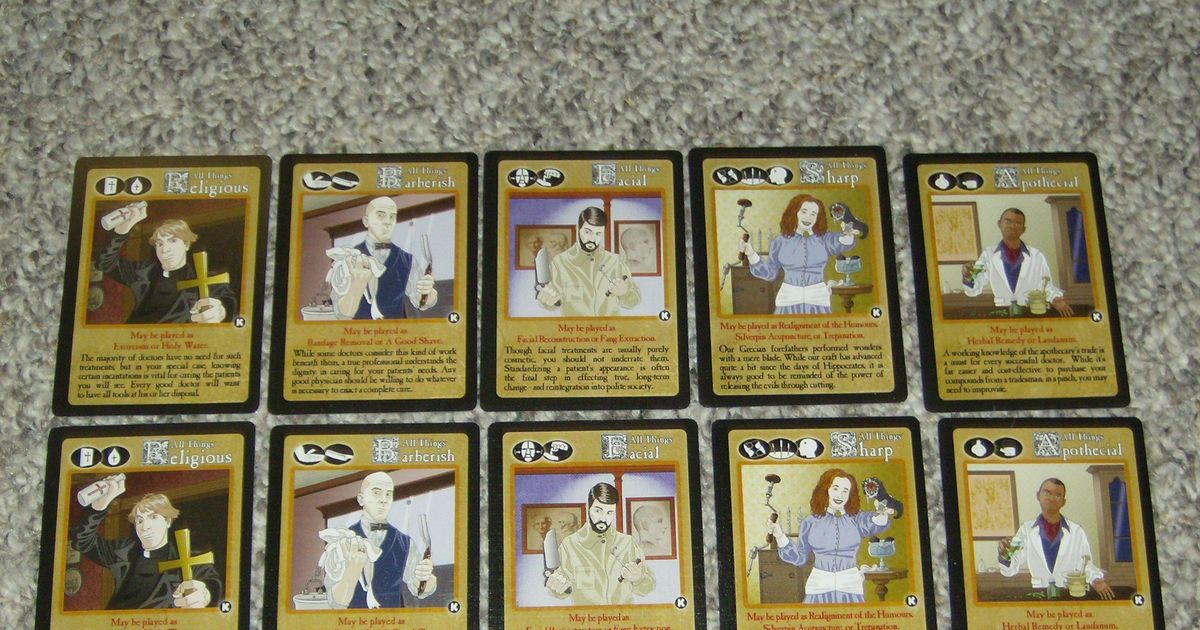 Gothic Doctor: Dual Treatment Kickstarter Exclusive Cards | Board Game ...