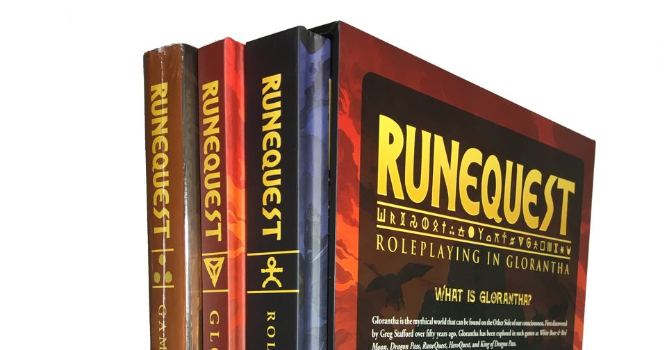 RuneQuest: Roleplaying in Glorantha Slipcase Set | RPG Item | BoardGameGeek
