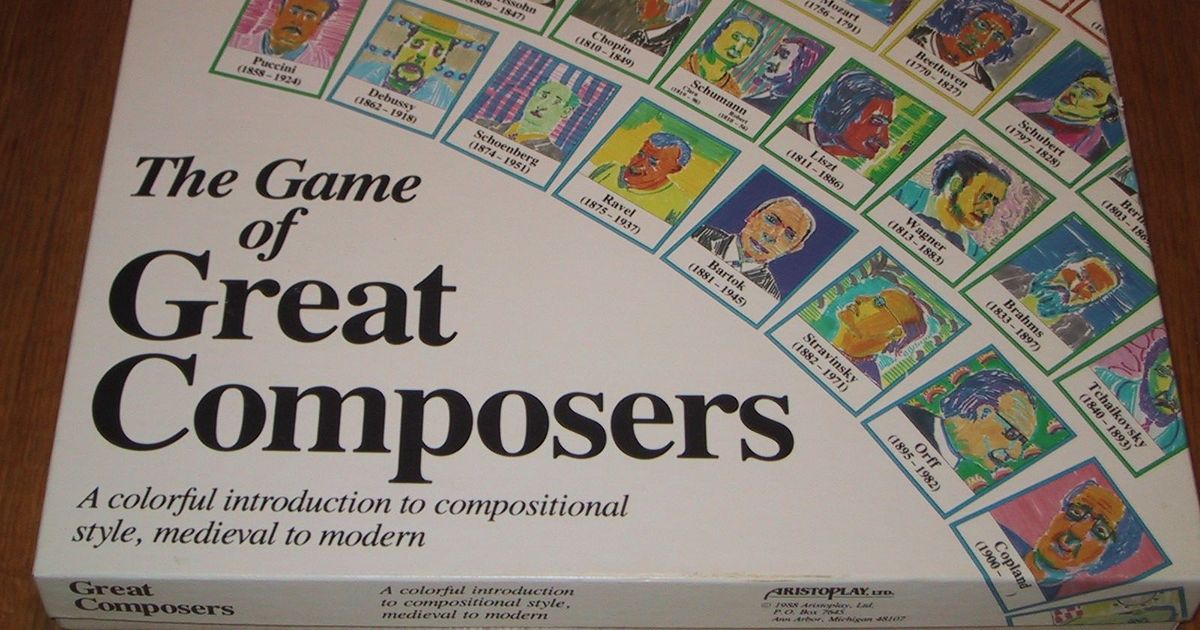 The Game of Great Composers | Board Game | BoardGameGeek