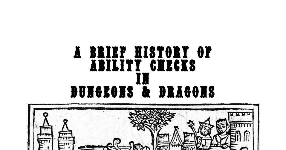 A Brief History of Ability Checks in Dungeons & Dragons | RPG Item ...
