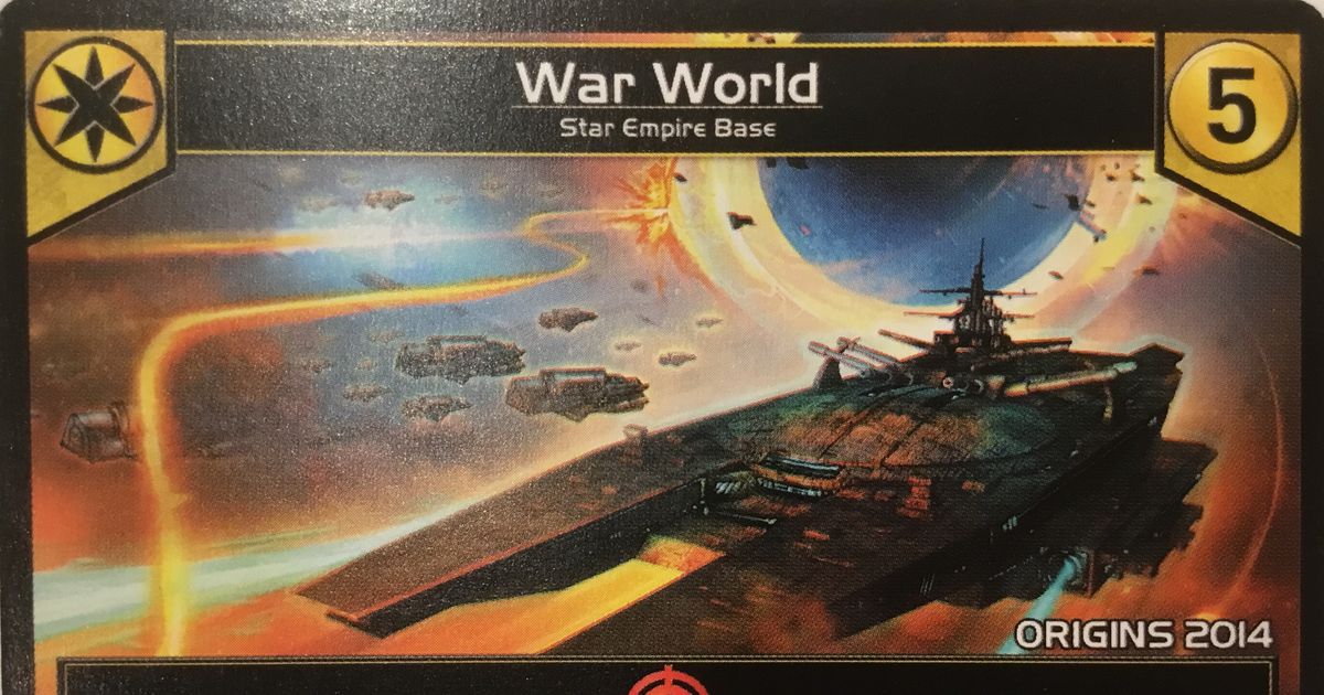 Star Realms: War World Alternate Art Promo Card | Board Game Accessory ...