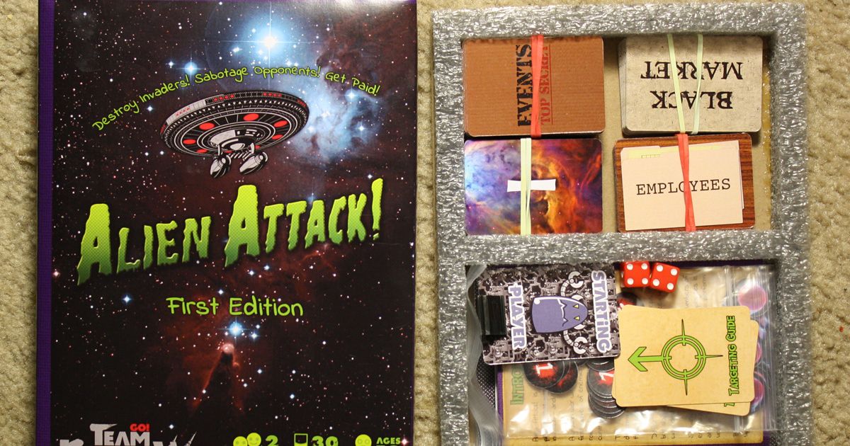 Alien Attack! | Board Game | BoardGameGeek