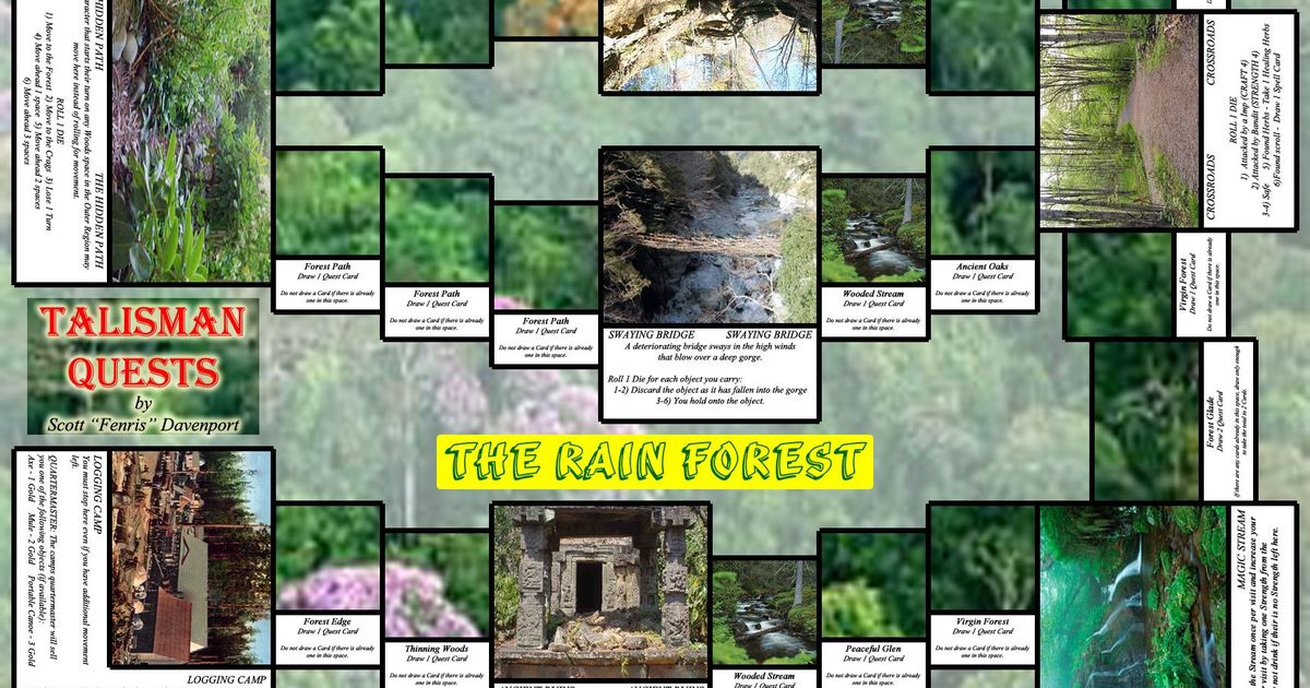 Talisman Quests: The Rainforest (fan expansion for Talisman) | Board Game | BoardGameGeek