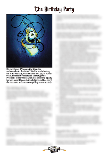 The Birthday Party | RPG Item | RPGGeek