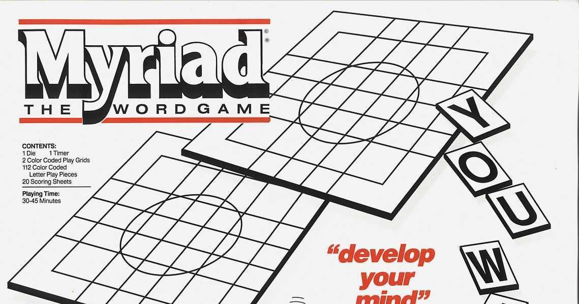Myriad: The Word Game | Board Game | BoardGameGeek