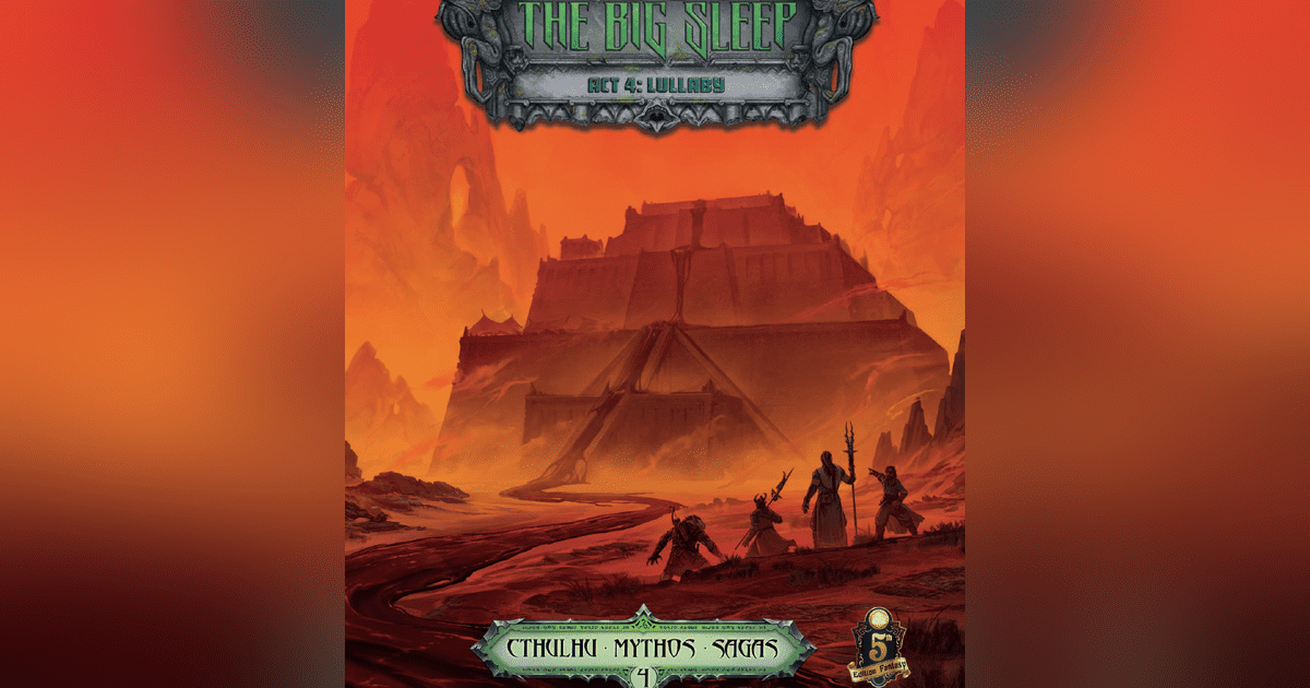 The Big Sleep Act 4: Lullaby | RPG Item | BoardGameGeek
